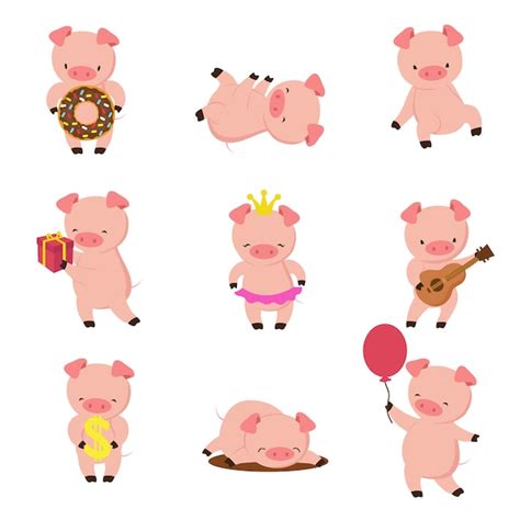 Dibujos De Cerditos Tiernos