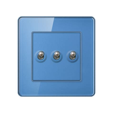 Buy Wholesale China Toggle Switch Toughened Glass Panel 3gang1way Retro Creative Design Toggle