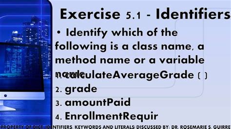 Identifiers Keywords And Literals Ppt