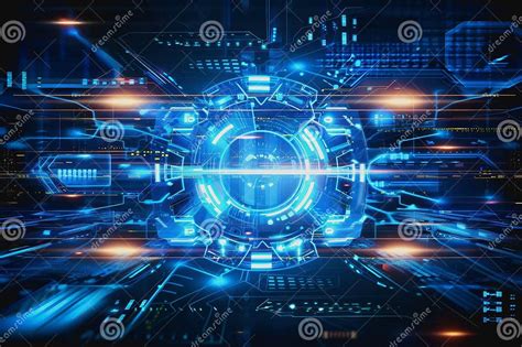 cyber themed digital background with blue glowing lines and
