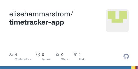 Github Elisehammarstrom Timetracker App