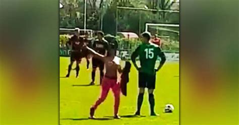 Naked Babe Storms Football Match But Does Not End The Way She Planned Daily Star