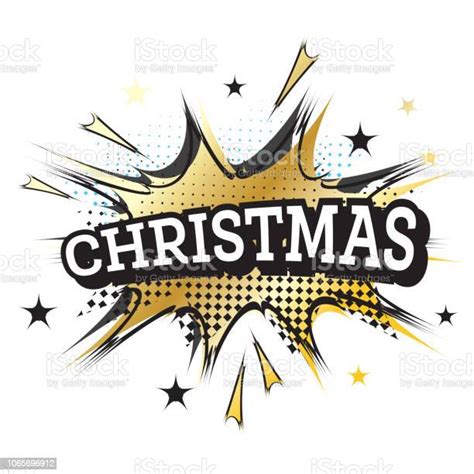 텍스트 크리스마스 만화 연설 거품이 있다입니다 하프톤 배경에 레트로 팝 아트 스타일입니다 계절에 대한 스톡 벡터 아트 및 기타 이미지 Istock