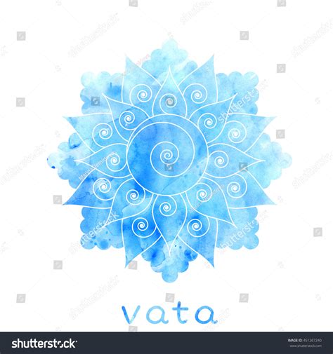 Vata Dosha 추상 기호물색 텍스처아유르베다 바디 스톡 일러스트 451267240 Shutterstock