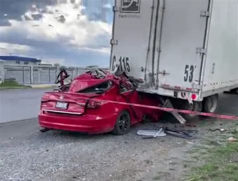 Muere Conductor En Tras Estrellar Su Tráiler Contra Un Tráiler Avimex