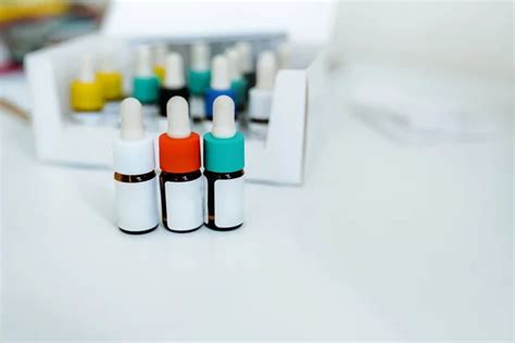 Pediatrician Allergy Test Allergy Testing On Working Table In Working