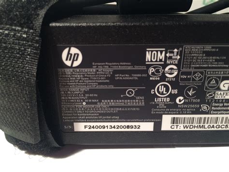 Hp Laptop Ac Adapter Model Ppp C S Hp P N