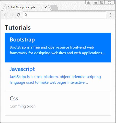Le Tutoriel De Bootstrap List Group Devstory Net