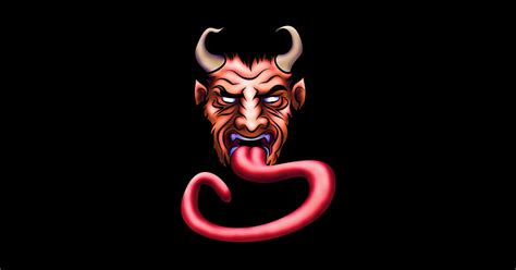 Devil Tongue Devil Sticker Teepublic