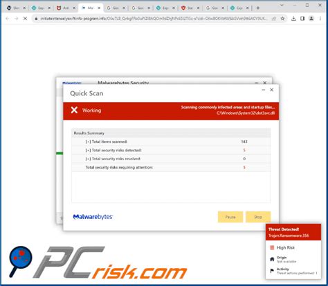 Malwarebytes Your Pc Is Infected With 5 Viruses Pop Up Scam Removal And Recovery Steps