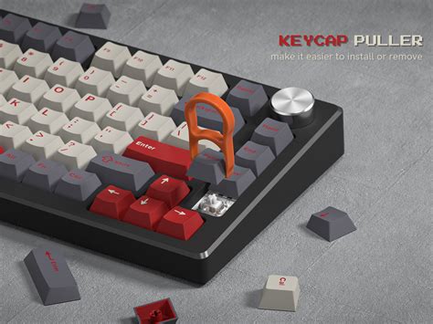 Womier 132 Phím Pbt Keycaps Retro Cherry Profile Double Shot Custom Key