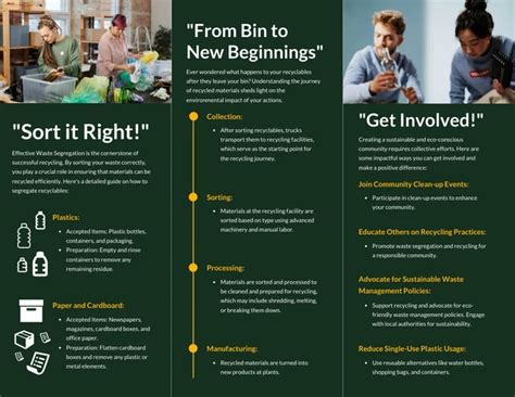 Recycling And Waste Management Brochure Template Venngage