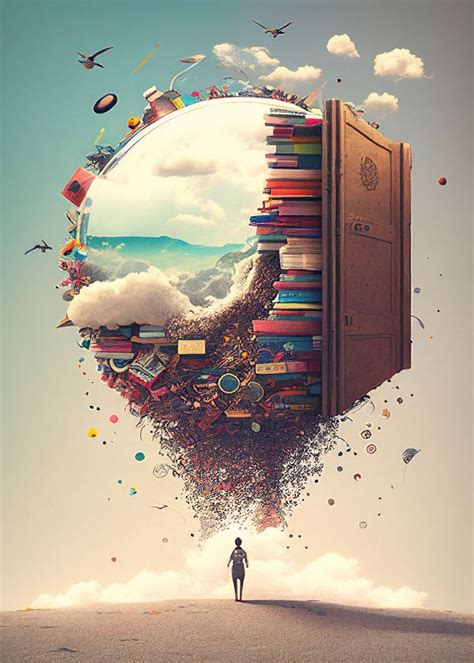 Adventure In A Book Poster Picture Metal Print Paint By Digital Arts