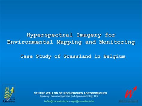 hyperspectral imagery for environmental mapping and monitoring ppt