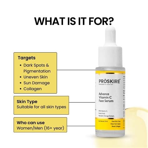 Vitamin C Serum With Sunscreen Gel Spf 50 Proskire