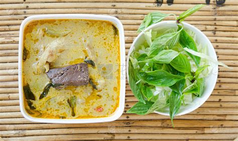 绿色咖喱泰国食物