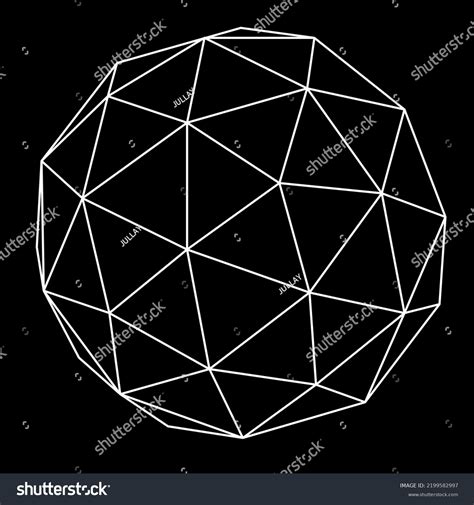 Isolated Wireframe Element Illustration Russian Abstract Stock Illustration