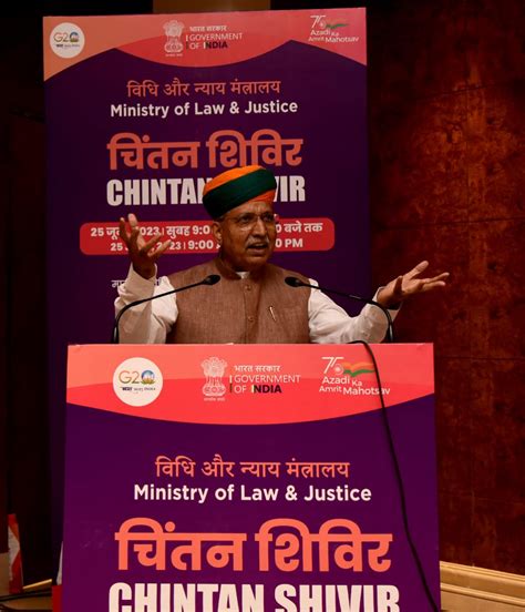 Ministry Of Law And Justice Chintan Shivir To Shape Future Action Plan