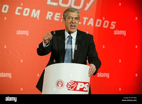 José Sócrates Former Portuguese Prime Minister And Ex Leader Of The