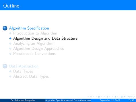 Algorithm Specification And Data Abstraction Pdf