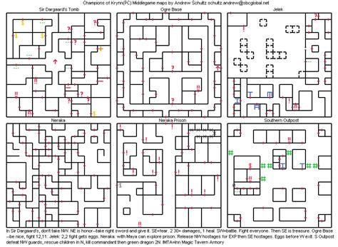 Champions Of Krynn Middlegame Maps Map For Pc By Aschultz Gamefaqs