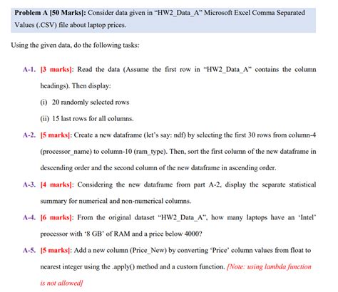Solved B 4 6 Marks Handling Nan Values Drop All Columns