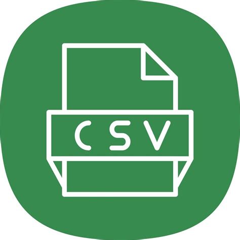 Csv File Format Icon Vector Art At Vecteezy