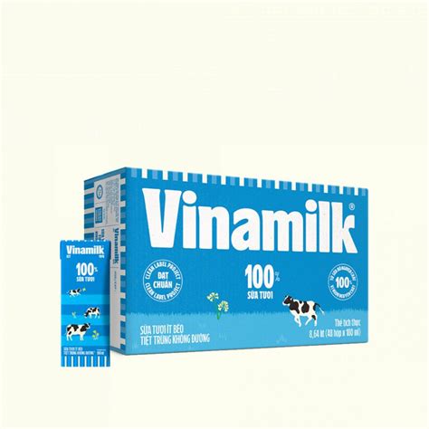 Lốc Hộp Sữa tươi tiệt trùng Vinamilk Không Đường Ruby Mart
