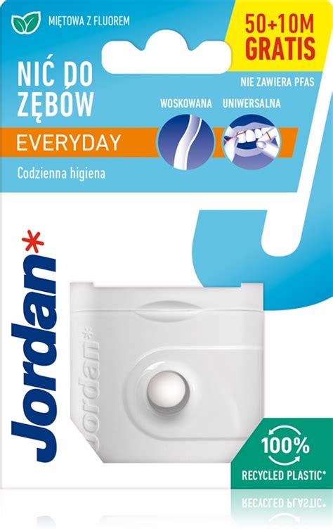 Jordan Dental Floss Everyday Tarpdančių Siūlas Notino Lt