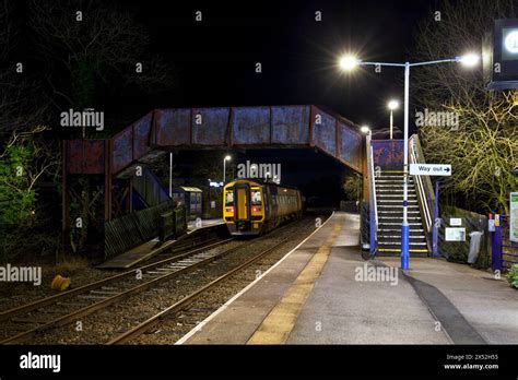 A Northern Rail Class 158 Train 158754 At Clapham Station Yorkshire On