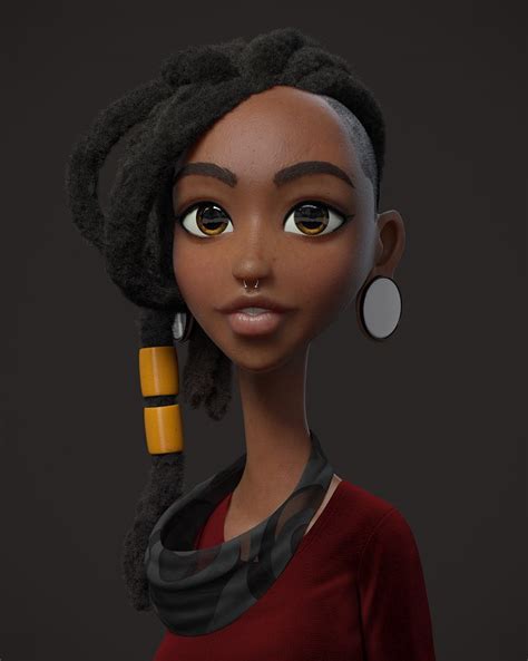 Girl On Behance Black Art Character Design Black Women Art