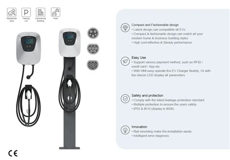 Kw Ev Wallbox Ocpp Ccs Type A A Car Charging Station Kw Kw Phase V Ev Ac Charger