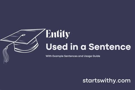 Entity In A Sentence Examples 21 Ways To Use Entity