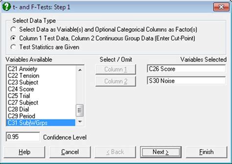 Unistat Statistics Software Two Sample Tests