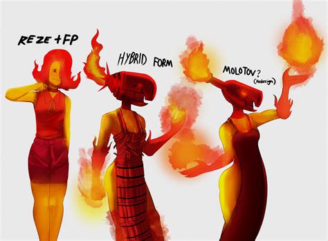 Csm X At Reze Flame Princess By Pineapple Shades15 On Deviantart