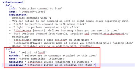 Version 86265 Causes Info Section Of Attached Commands In Locale To