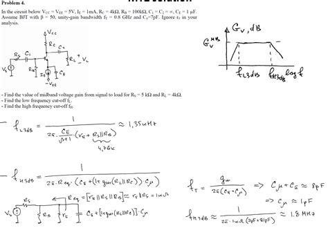 Solved Problem 4 In The Circuit Below Vcc Vee Sv Ie 1 Ma
