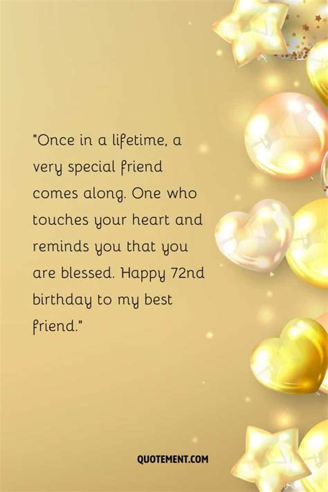 110 Unique Heartfelt Wishes For A Happy 72nd Birthday