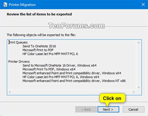 Backup And Restore Printers In Windows Tutorials