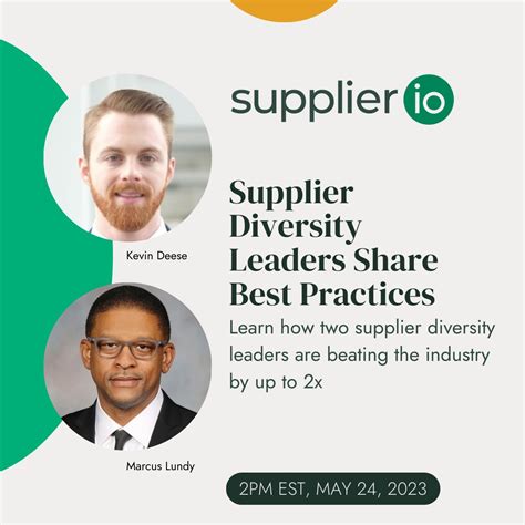 Daniel Dorr On Linkedin This Is Going To Be A Great Discussion Two Supplier Diversity Leaders…