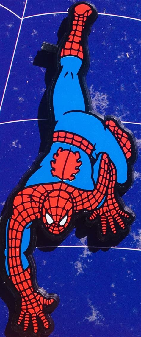 Crawling Spider Man Pin Etsy