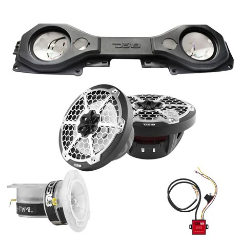Ds18 8jeep Jl Sound Bar Package W Marine Speakerstweetersrgb Led