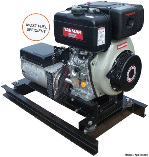 Slow Turning 5 Kw Yanmar Diesel Generator