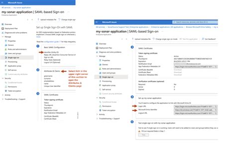 configuring saml with entra id sonarqube server documentation