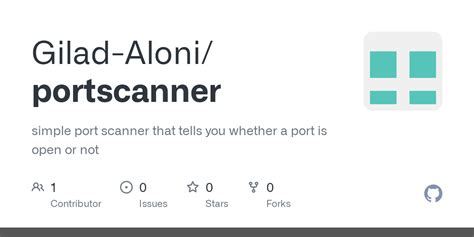 GitHub Gilad Aloni Portscanner Simple Port Scanner That Tells You Whether A Port Is Open Or Not