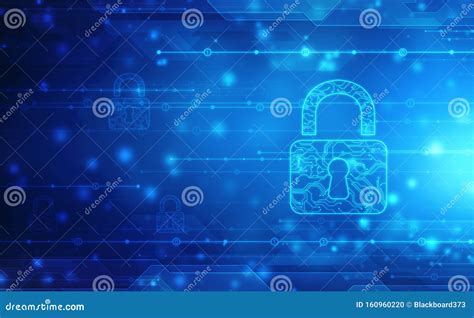 Technology Security Concept Modern Safety Digital Background