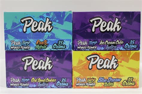 Peak Thc P 3 5g Infused Flower 6ct Display Carytown Tobacco Inc