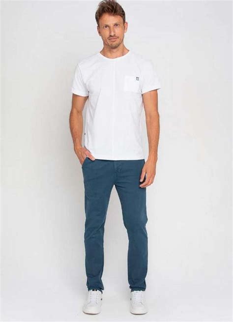 Calça Masculina Sarja Senna Polo Wear Azul Escuro Azul Escuro Polo