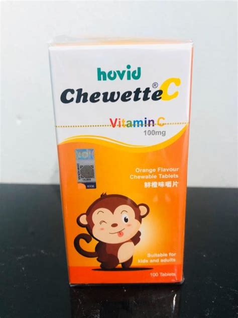 Exp2023 Hovid Chewette Vitamin C 100mg Orange 100s Lazada