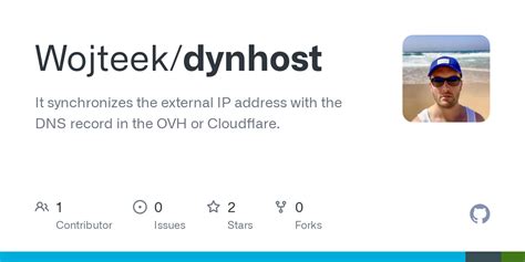 GitHub Wojteek Dynhost It Synchronizes The External IP Address With The DNS Record In The OVH